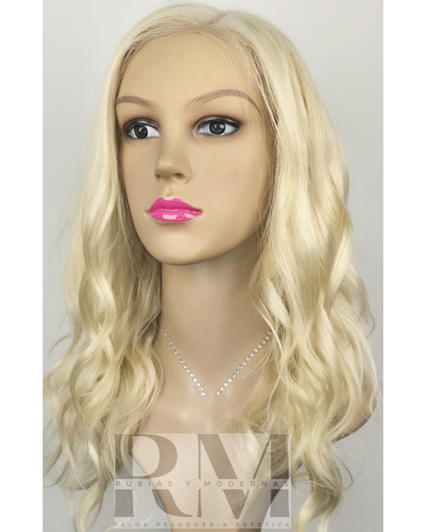 Peluca Natural Rubia Larga Rubia Ondulado Color 613 Lace Front – VANIDOSASPA